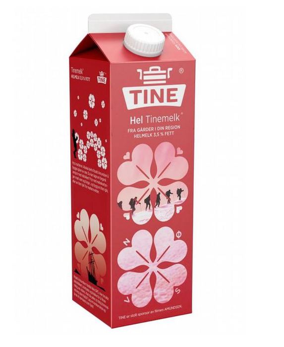 Tinemelk Helmelk 3,5% fett. 1 liter :: Gimsoy-landhandel